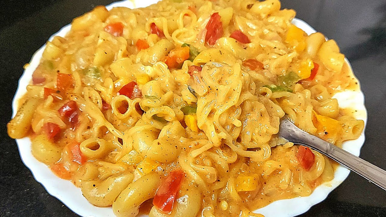 Delicious Maggi Pasta | maggi macroni pasta recipe / maggi masala ...