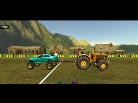 Tractor tochan with heavyweight car new game /gaming raja - YouTube