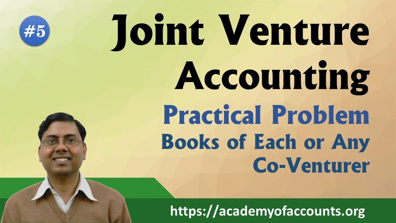 #5 Joint Venture ~ Problem & Solution (A/c in Books of any Co-Venturer ...