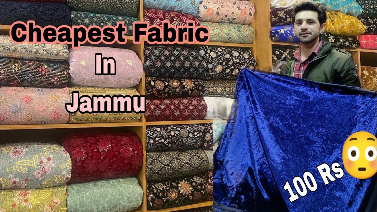 2000 ka velvet 400 Rs Mein||Cheapest imported Velvet Fabric in Jammu# ...
