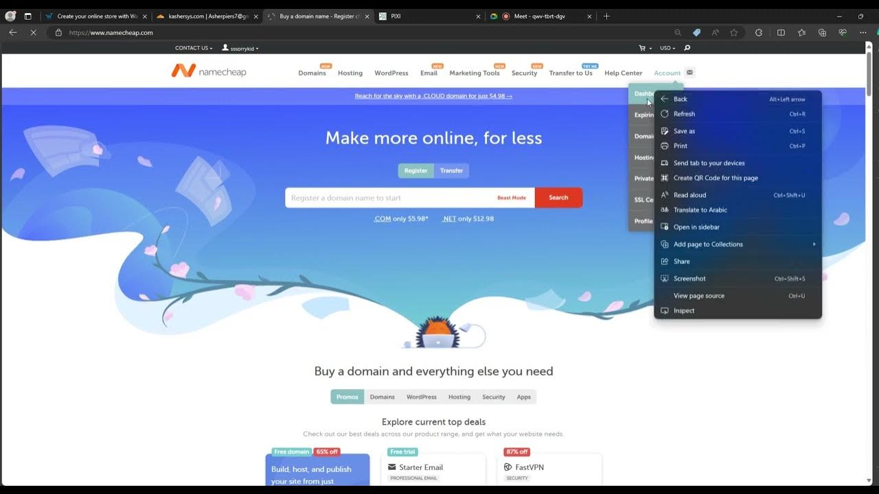 كيفيه ربط الدومين الخاص بيك بالموقع ويفي || How to add Custom domain to your website wavyi - YouTube