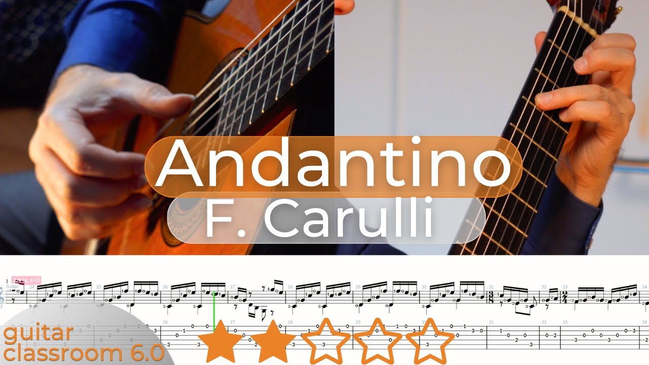 Andantino by Ferdinando Carulli (with Concert and Slow Tempo) | Free ...