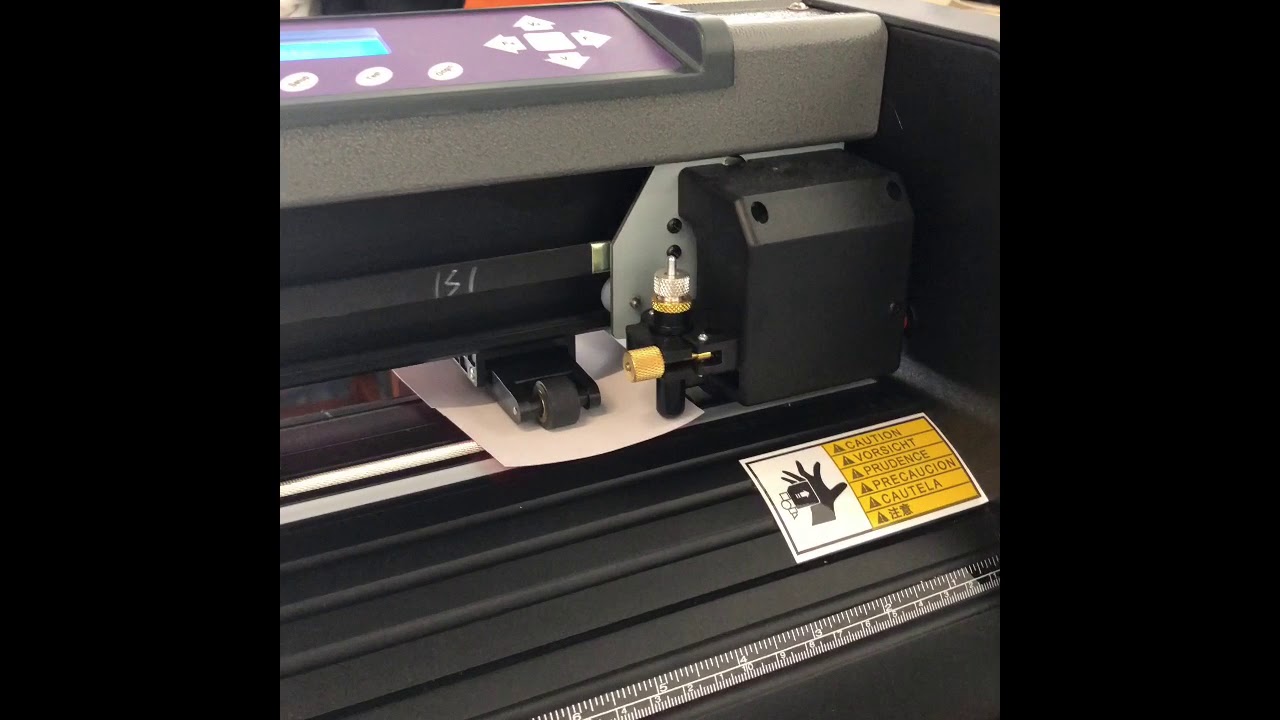 US Cutter Small Scrap Vinyl Cut - YouTube