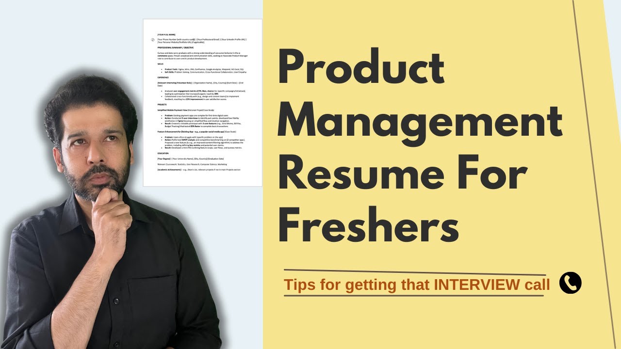 Product Management Resume Tips (& Examples) | Get Interview Call ...