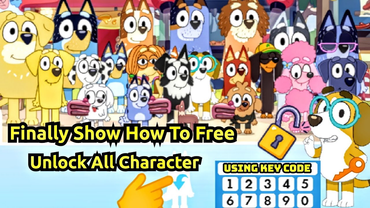 Bluey The Videogame Finally Show How To Free Unlock All Character Using ...