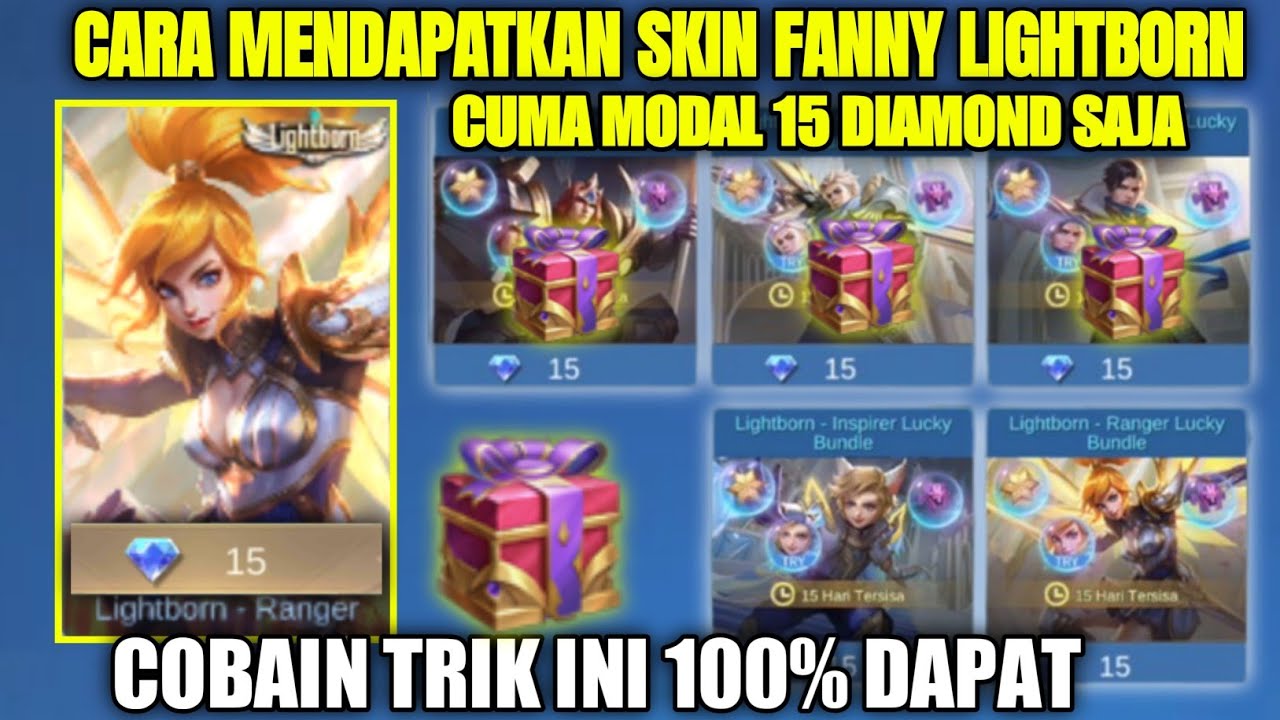 CARA DAPAT SKIN FANNY LIGHTBORN CUMA 15 DIAMOND DI EVENT LIGHTBORN ...