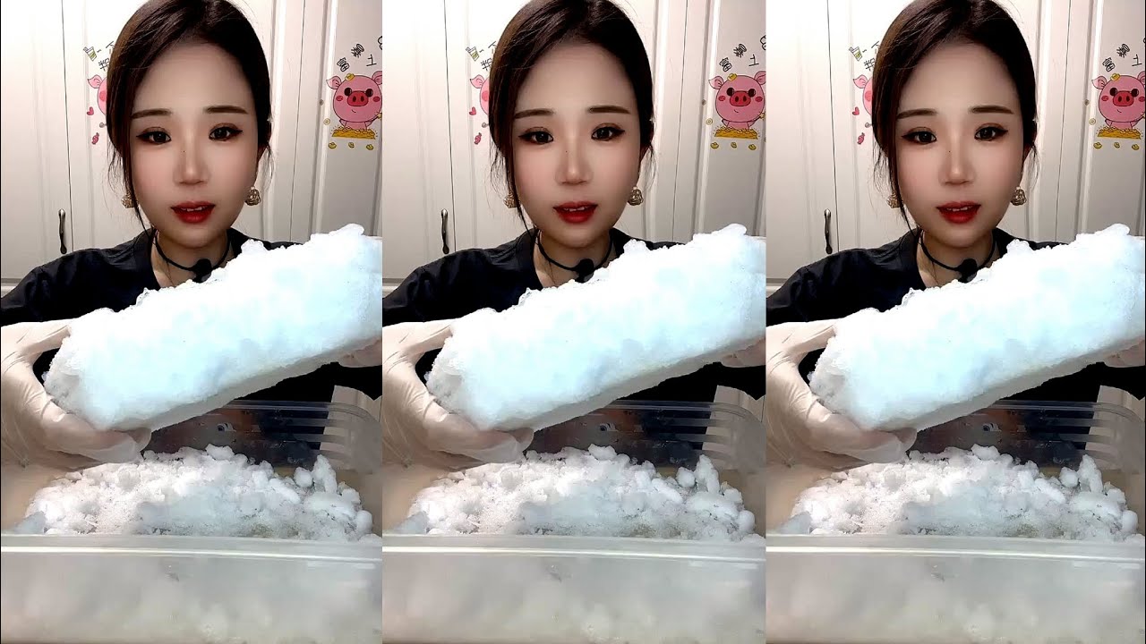 ASMR WHITE ICE EATING YY - YouTube