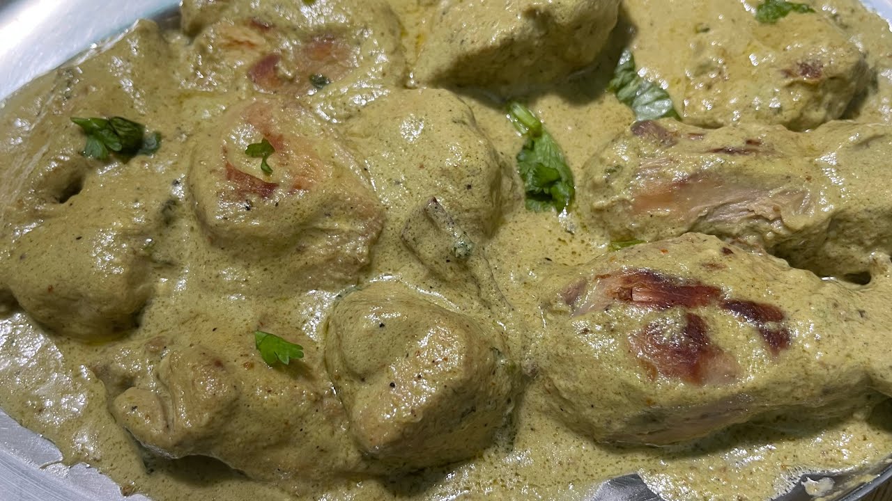 Best ever chicken Afghani recipe with creamy gravy | Chicken Afghani ...