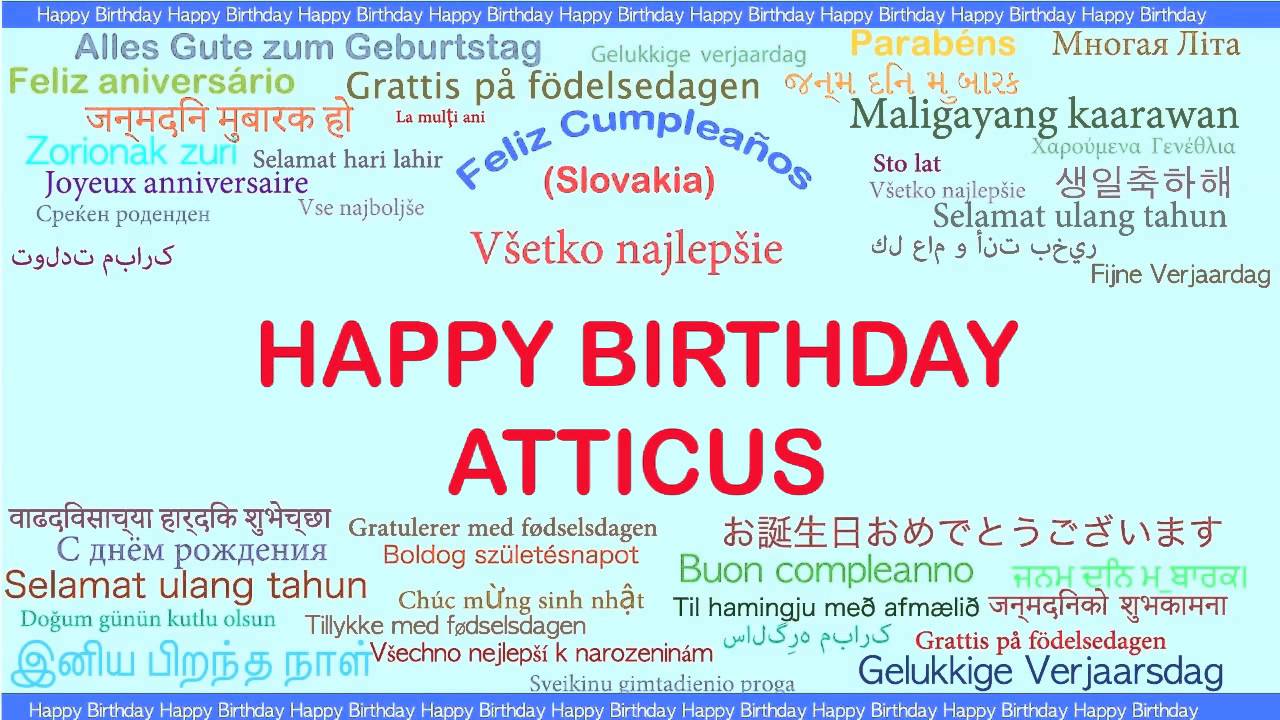 Atticus Languages Idiomas - Happy Birthday - YouTube