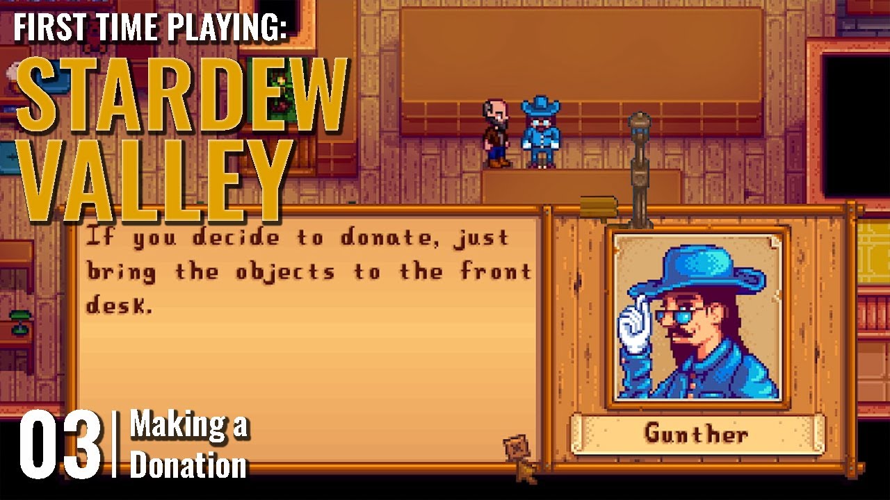 STARDEW VALLEY // 03: Making a Donation // LAPTOP Gameplay - YouTube