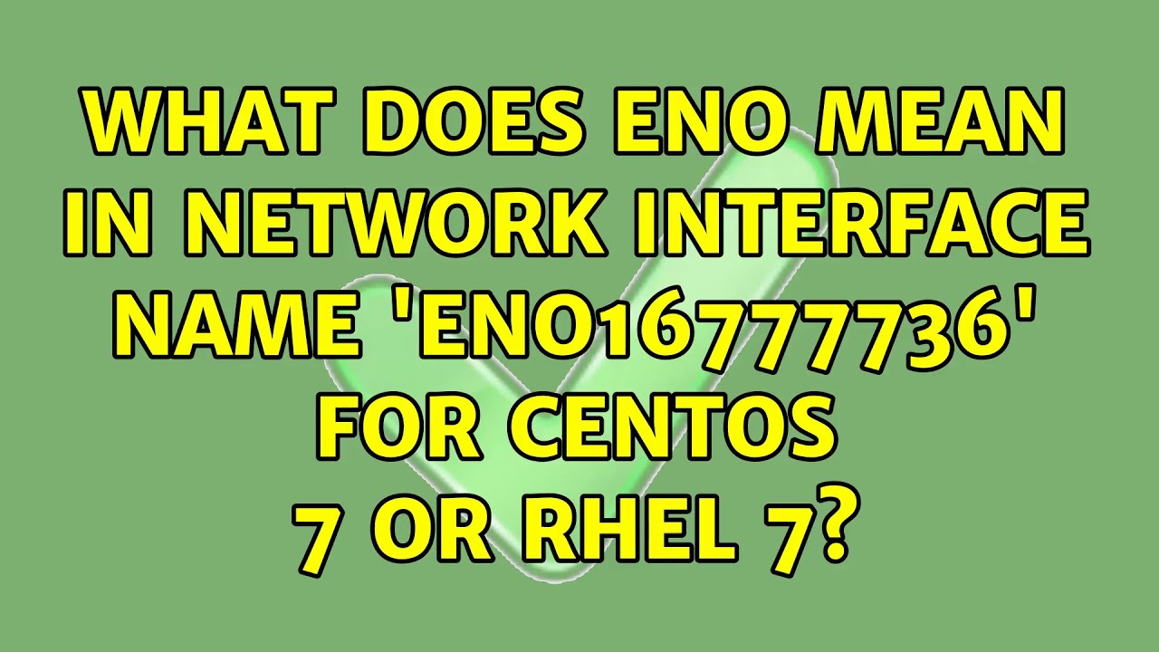 Unix & Linux: What does eno mean in network interface name 'eno16777736 ...