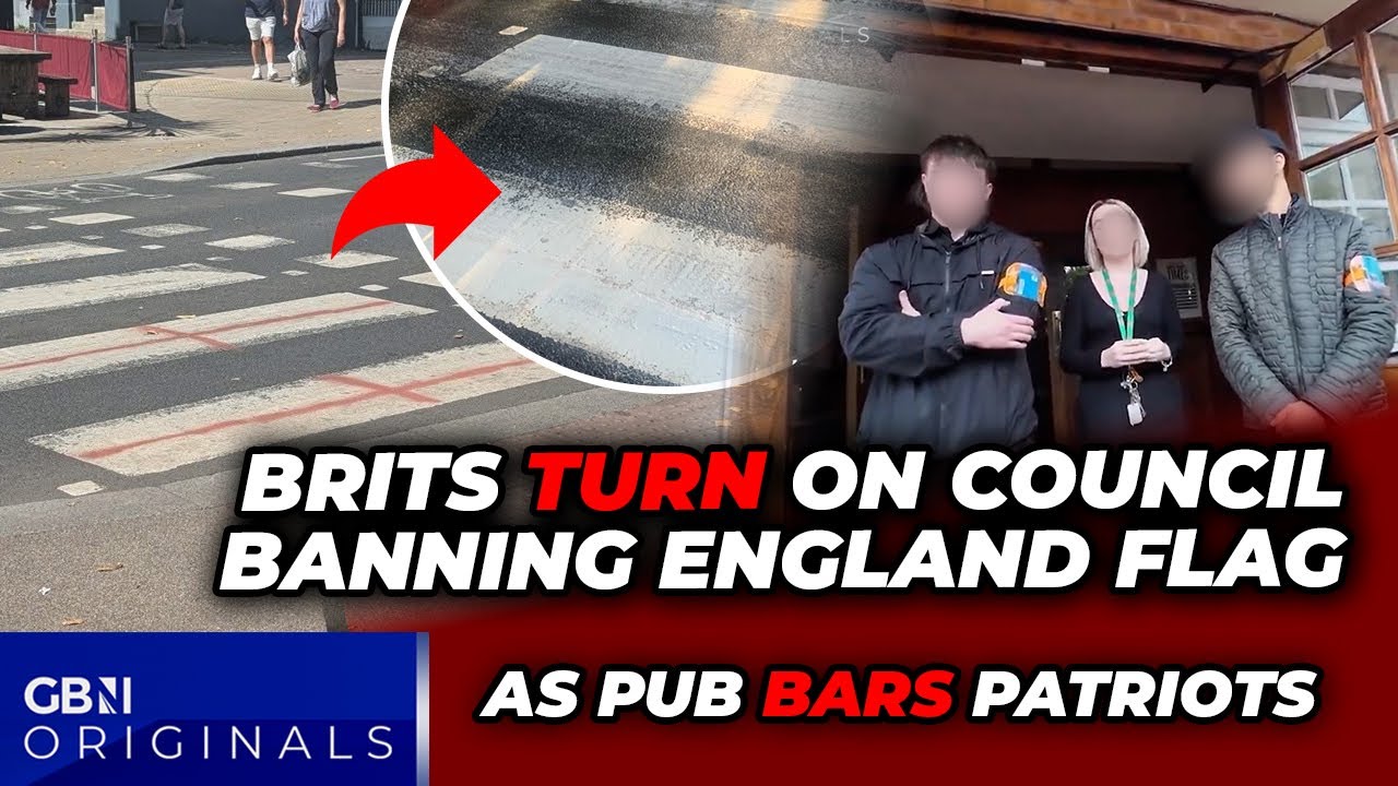 NEW woke council BANS England flag as Brits BARRED from pub for wearing ...