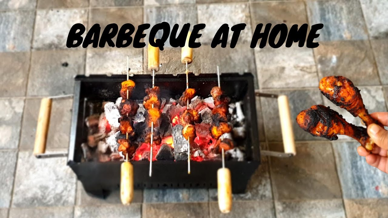 Chicken Barbeque at home | Barbeque Stand Unboxing | In Telugu | By ...