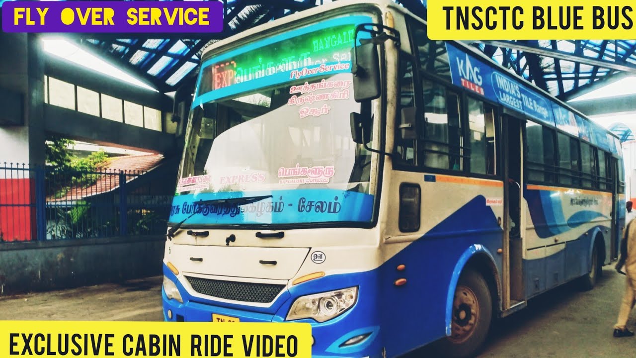 FLY OVER SERVICE-TRAVELING IN BLUE COLOR TNSTC BUS - TNSTC BLUE BUS ...