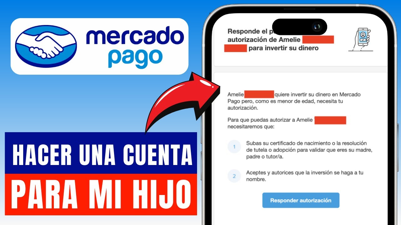 Cómo HACER Una Cuenta De MERCADO PAGO Para Mi Hijo - YouTube