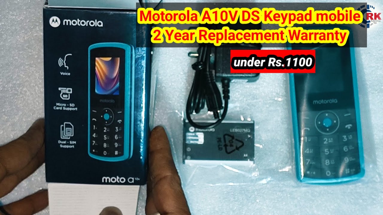 Motorola A10V DS Keypad Mobile unboxing and Features Details Hindi rev ...