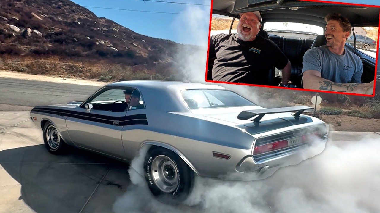 Dad's First Drive in his DREAM BUILD! *500HP SRT SWAP 1970 CHALLENGER ...