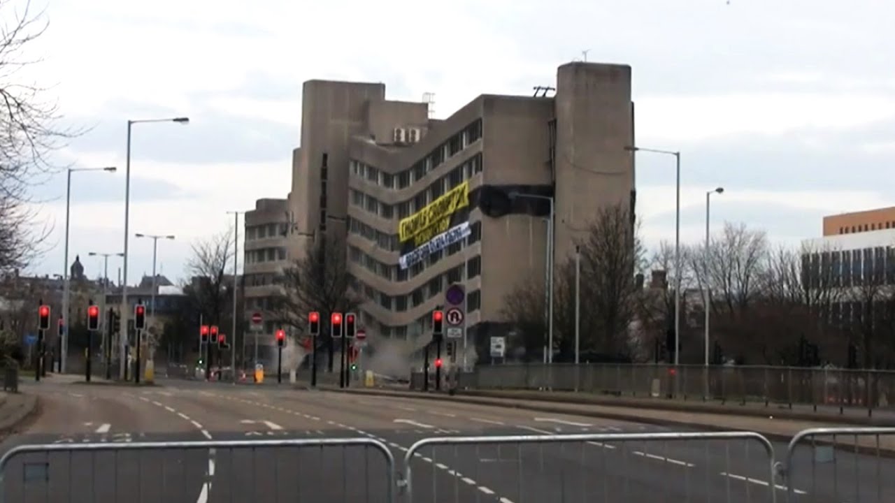 The Demolition of Jacobs Well : Bradford 2019 - YouTube