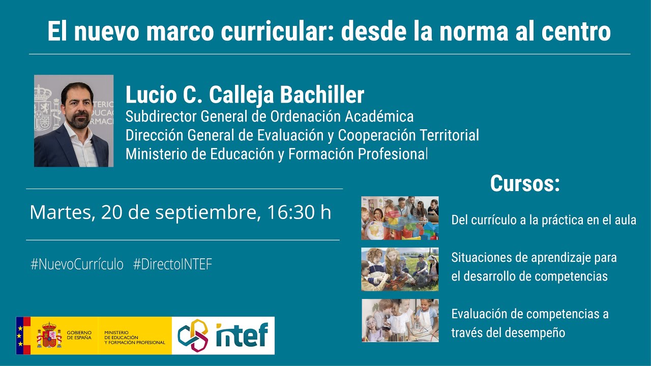 El nuevo marco curricular: desde la norma al centro - YouTube