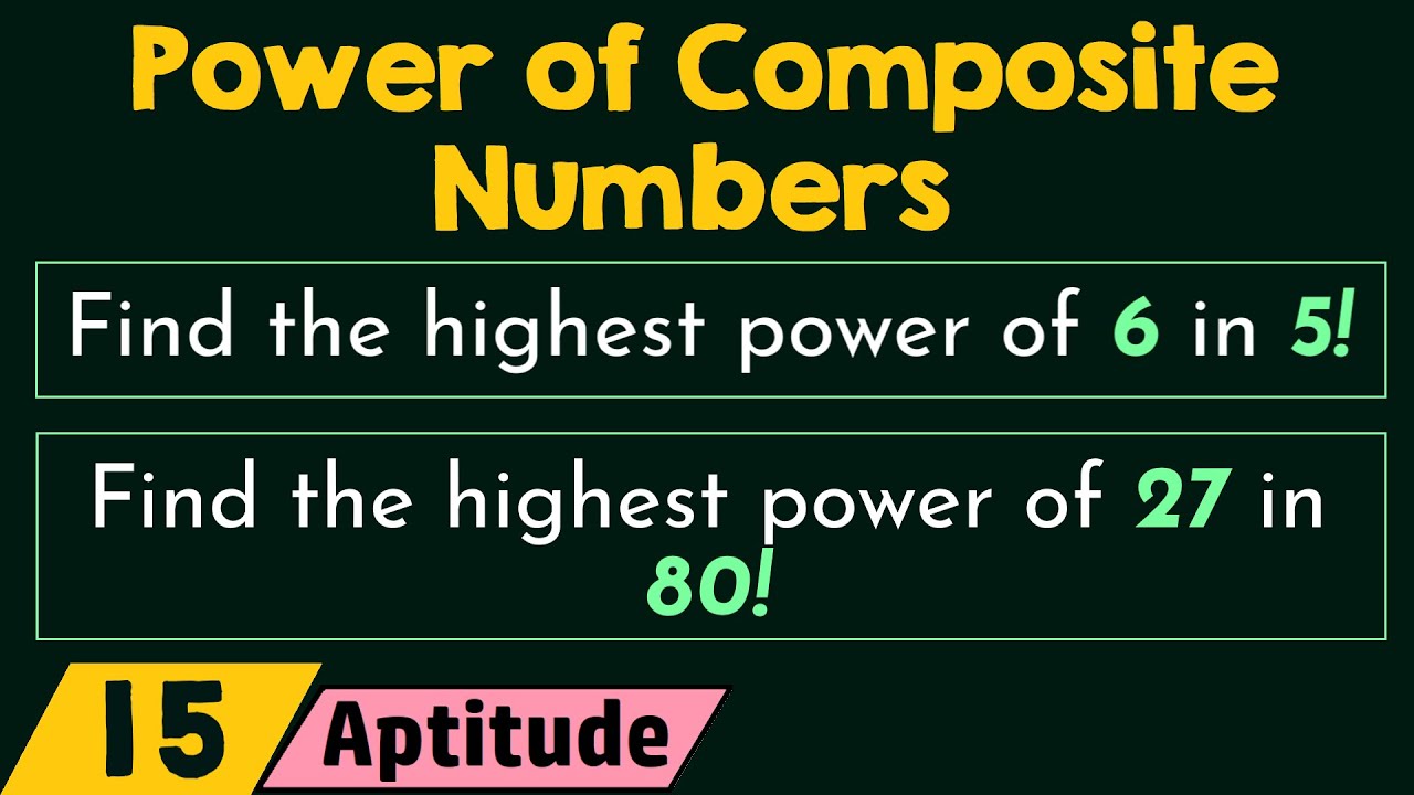 Power of Composite Number in a Factorial - YouTube