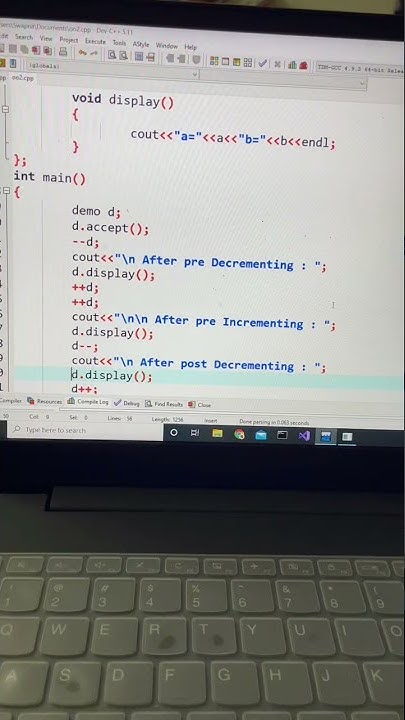 Operator overloading- pre and post increment ,pre and post decrement - YouTube