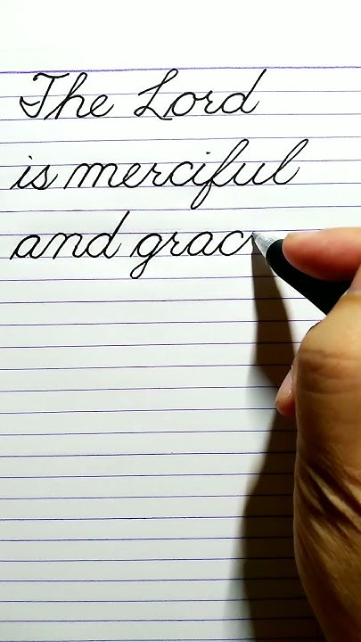 Psalm 103:8 | Bible Verse | English Cursive Handwriting | Learn How To ...