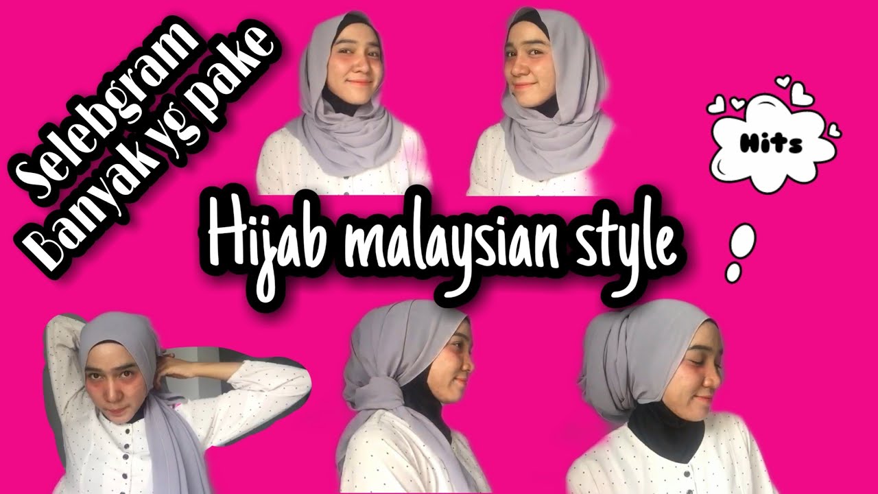 Tutorial hijab pashmina ala selebgram malaysia| hijab pashmina mudah sederhana - YouTube