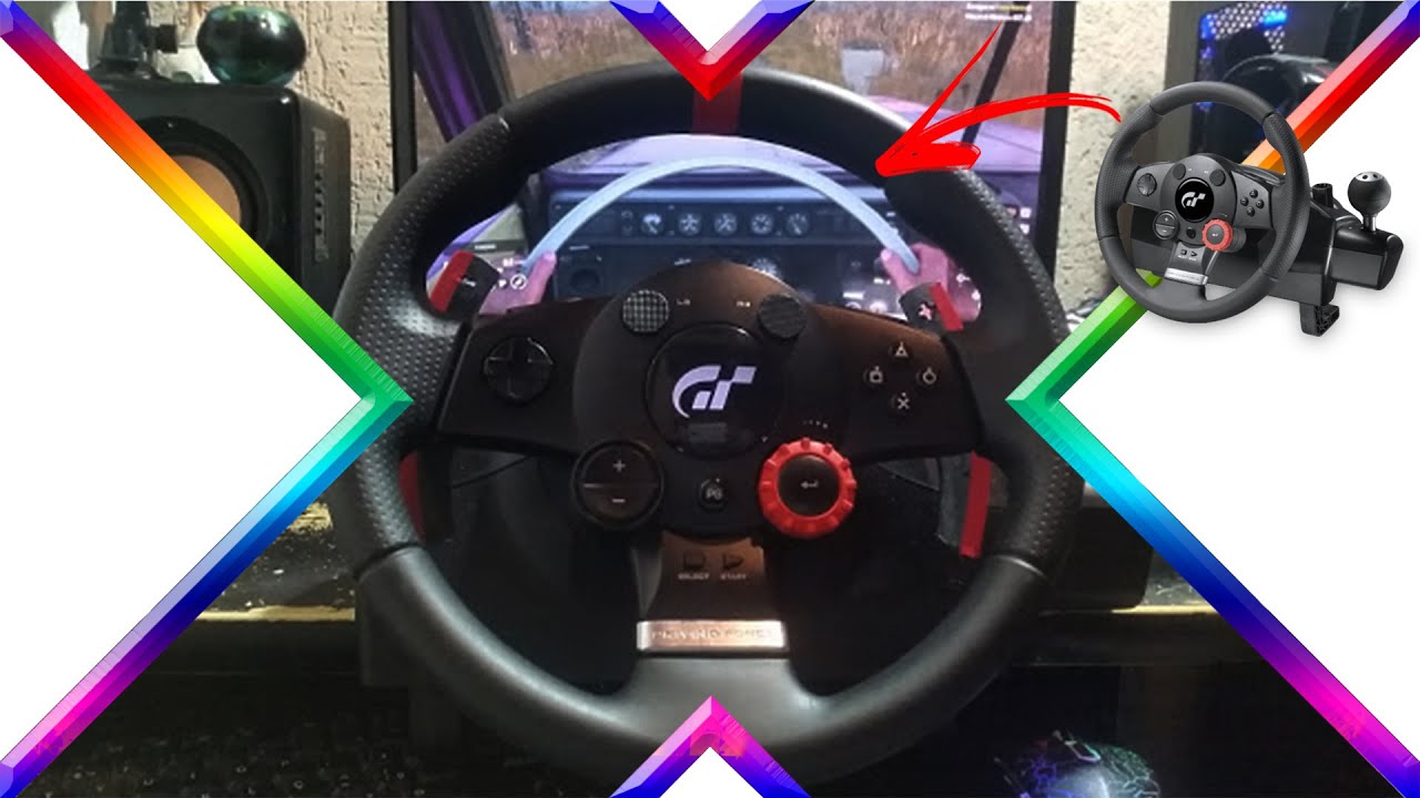 Testando o Volante Logitech Driving Force GT - Adaptação das Borboleta ...