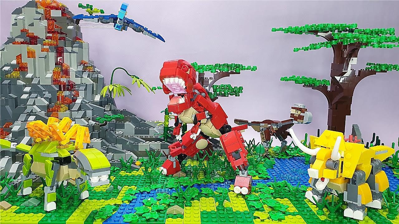 LEGO dinosaur combination robot / 레고 공룡 합체 로봇 - YouTube