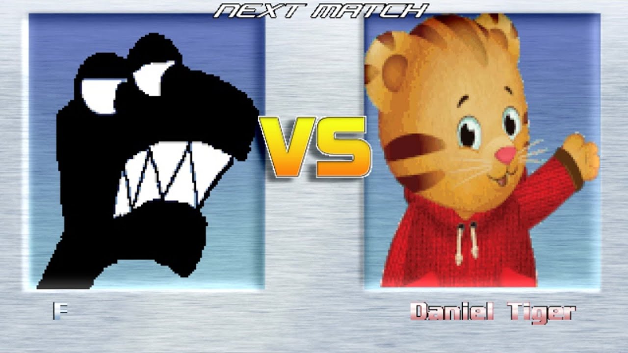 M.U.G.E.N BATTLES | F vs Daniel Tiger | Alphabet Lore vs Daniel Tiger's ...