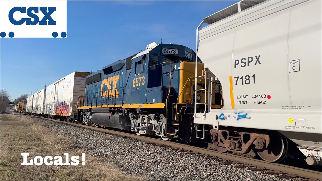 CSX Locals in Cincinnati - YouTube