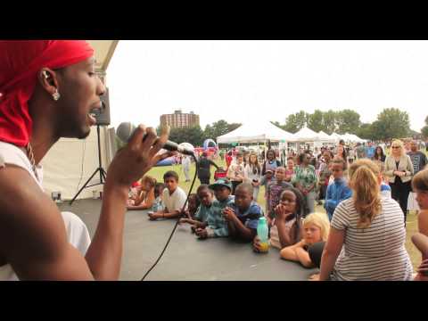 X Factor's Jstar Singing in West London