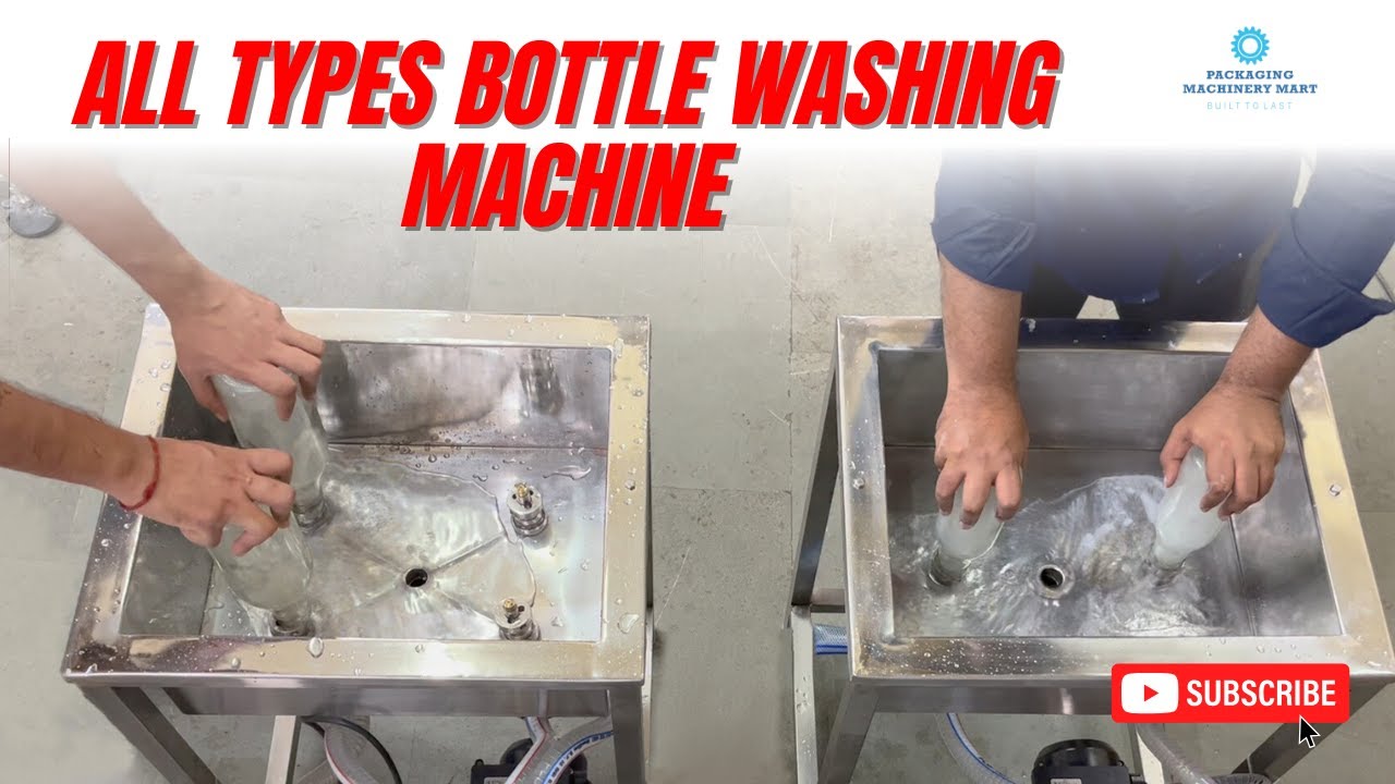 Milk Bottle Washing Machine - YouTube