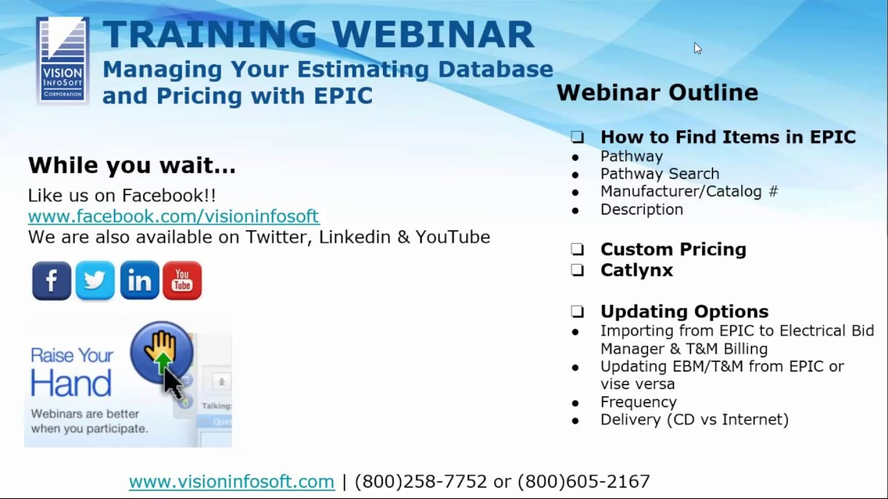 Training Webinar: Managing Your Estimating Database and Pricing with ...