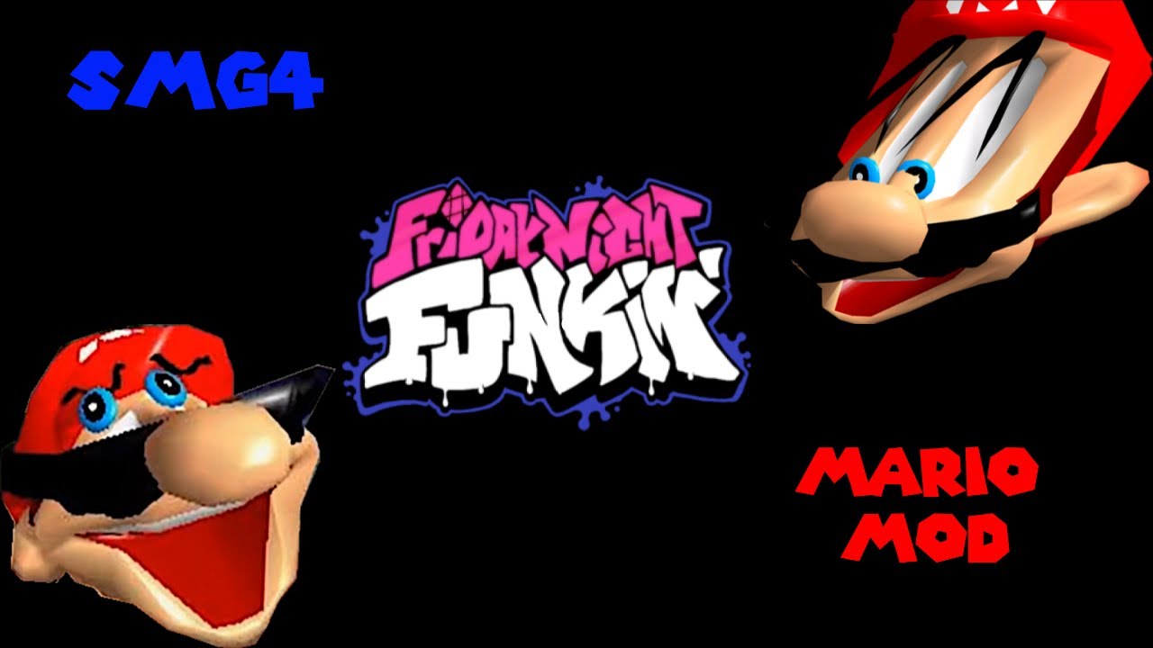 Friday Night Funkin' - SMG4 Mario Skin Mod - YouTube
