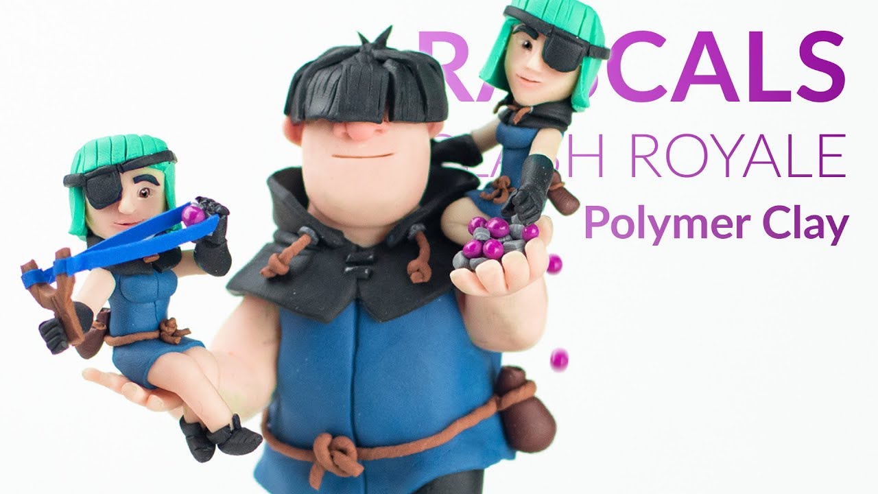 #2 Rascals (Clash Royale) – Polymer Clay Tutorial - YouTube