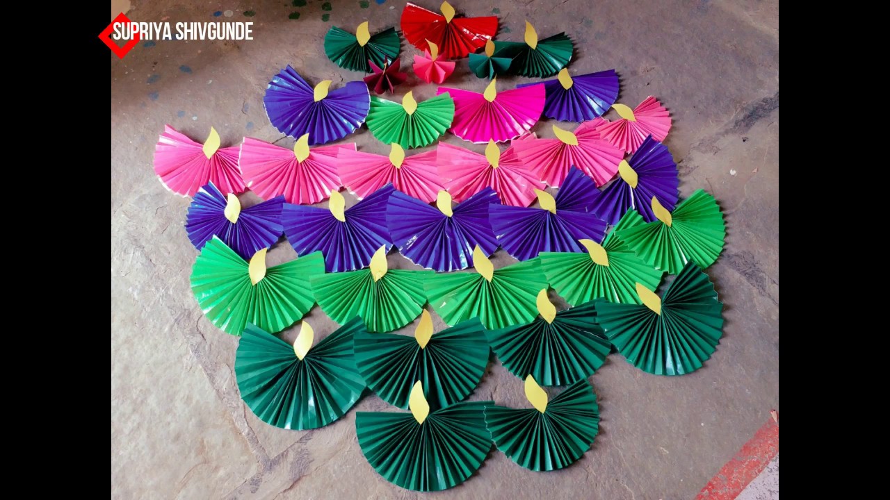 Paper Lamp Craft|| Diwali Decoration Idea|| पणती || Diyas|| - YouTube