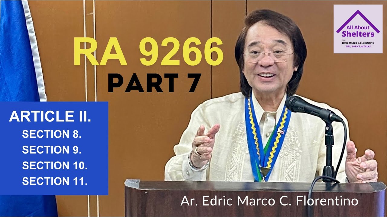 RA 9266 Part 7 - YouTube