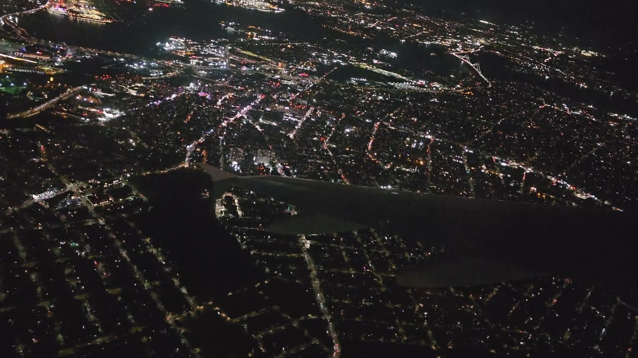 JetBlue Airways Airbus A320 Night Takeoff - LaGuardia Airport - YouTube