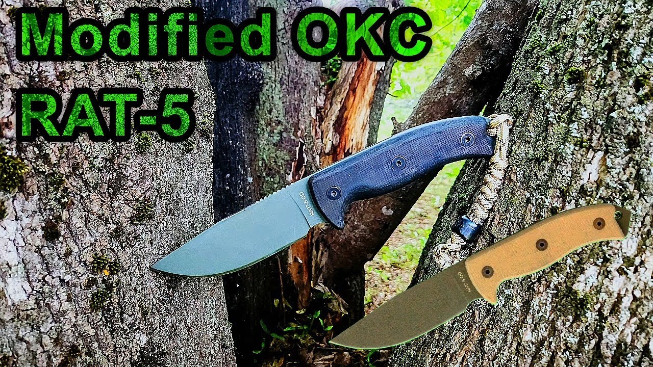 Modified an Ontario Knife Co. RAT-5 (For a Better Hand Fit ...