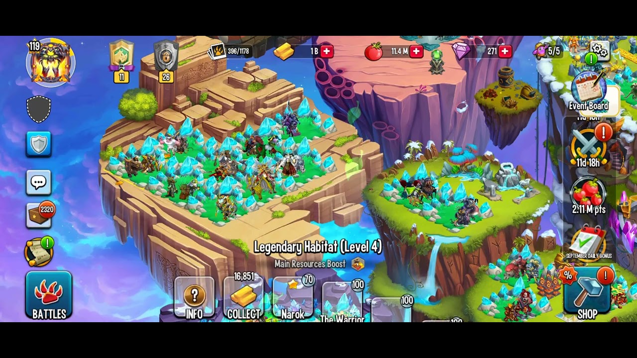 Monster Legends: Feeding Monsters Up To 100 MAX Level - YouTube