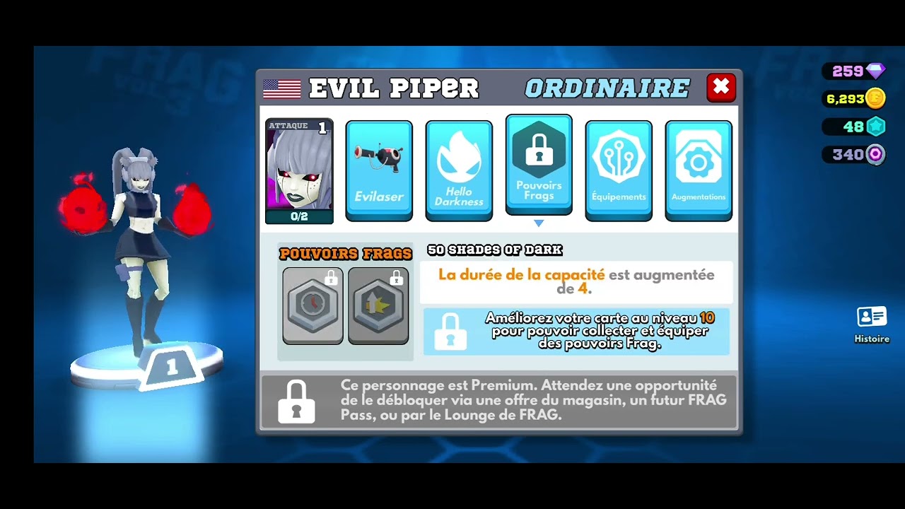 présentation du personnage frag Evil Piper - YouTube