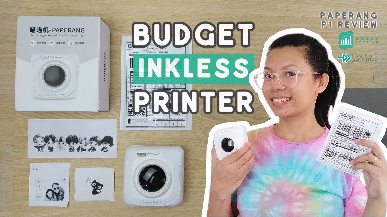 Budget Inkless Printer for Photo Sticker Waybill | Paperang P1 Unboxing ...