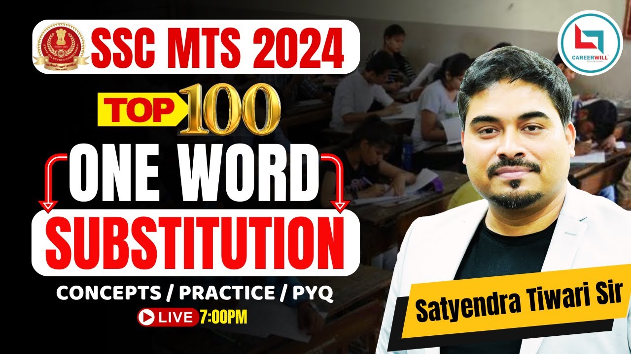 SSC MTS 2024 | One Word Substitution | SSC MTS English Classes 2024 ... SSC MTS 2024 | One Word Substitution | SSC MTS English Classes 2024 ...