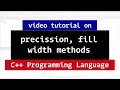 adding Precision Fill and Width parameters to Streams | LearningLad.com