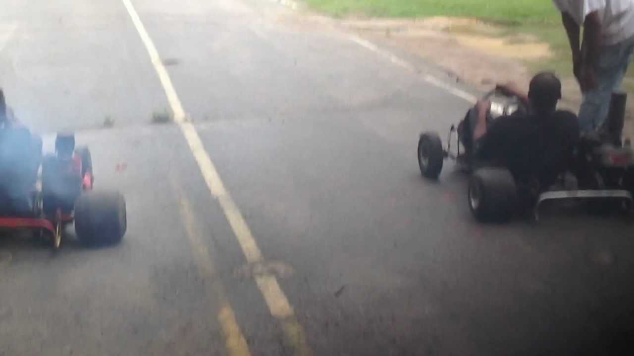 Go Kart drag race 327 vs Boss 29 - YouTube