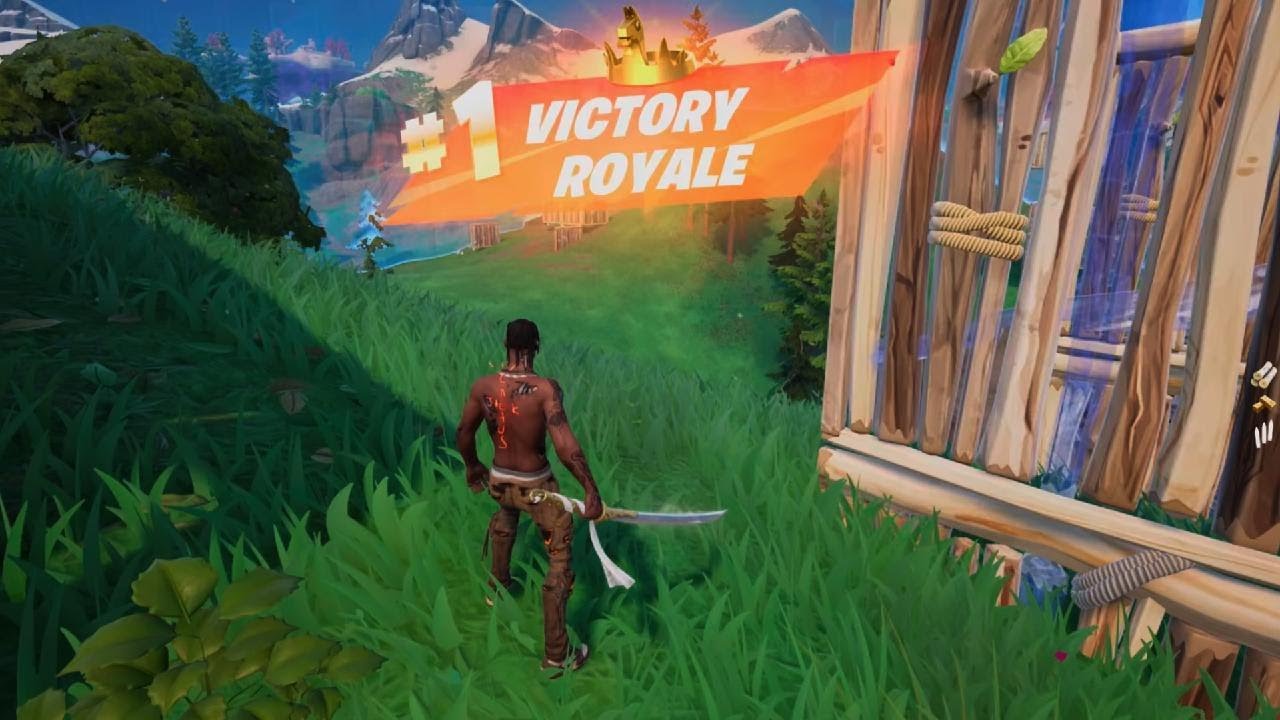 Fortnite Victory Royale with TRAVIS SCOTT Skin! - YouTube