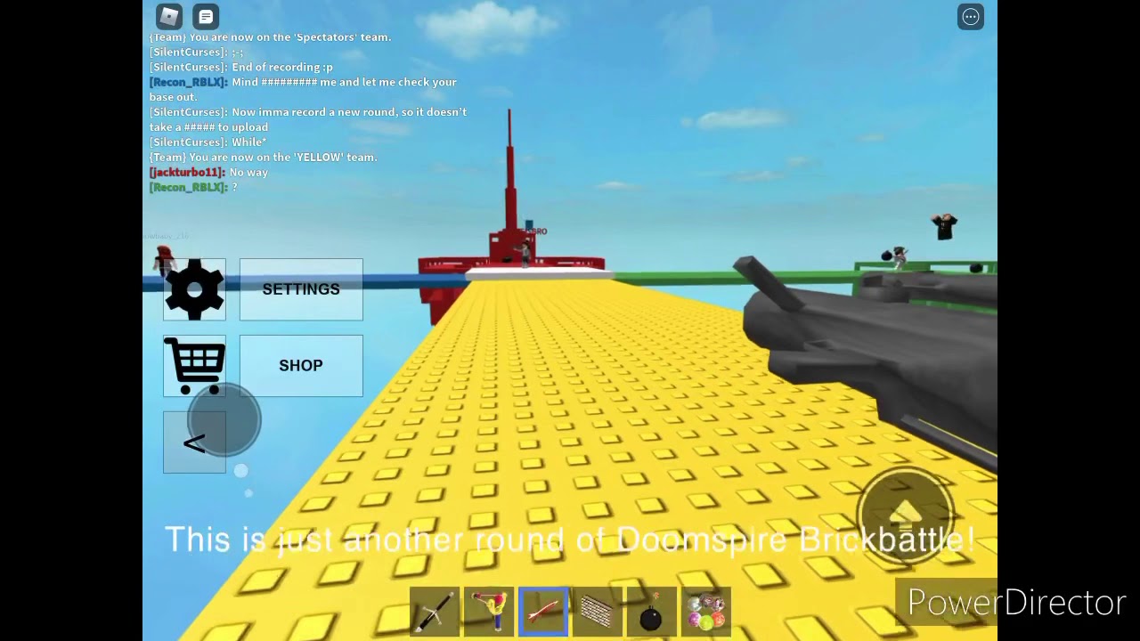 Playing Roblox Doomspire Brickbattle - Part 2 - YouTube