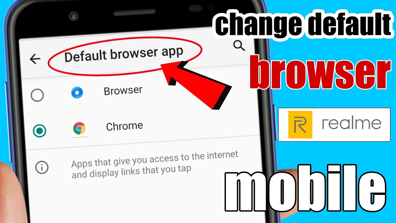 How to change default browser in realme mobile | where are default ...