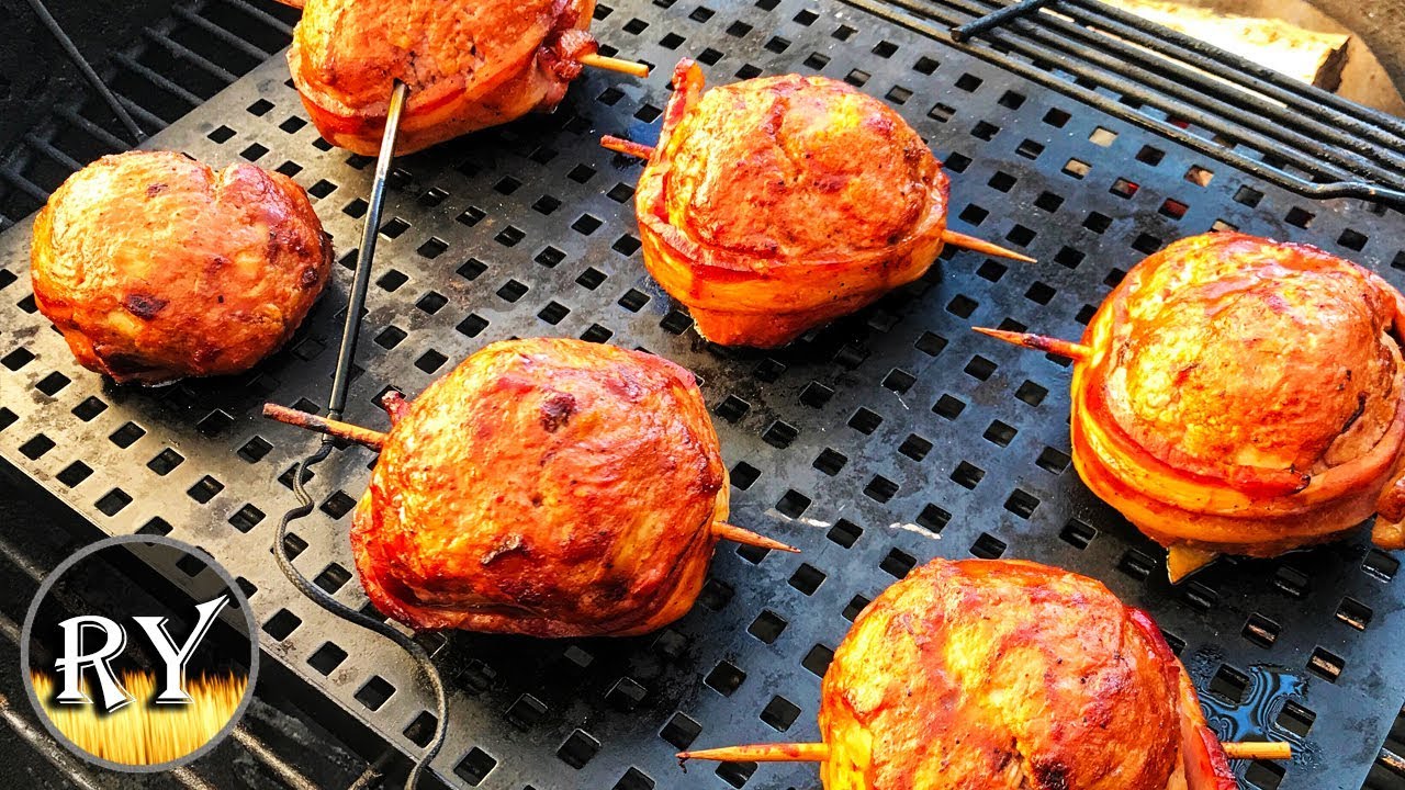 Smoked BAT Balls On The Weber Kettle - YouTube